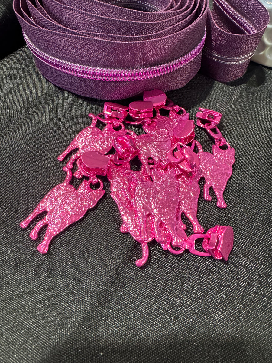 Pink Zipper Pulls Pack – Online Bag Supplies