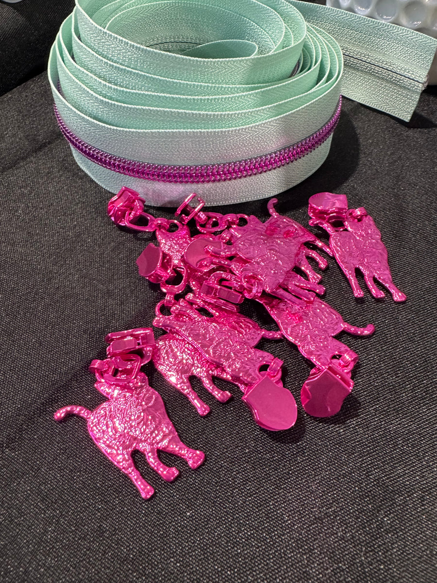 Pink Zipper Pulls Pack – Online Bag Supplies